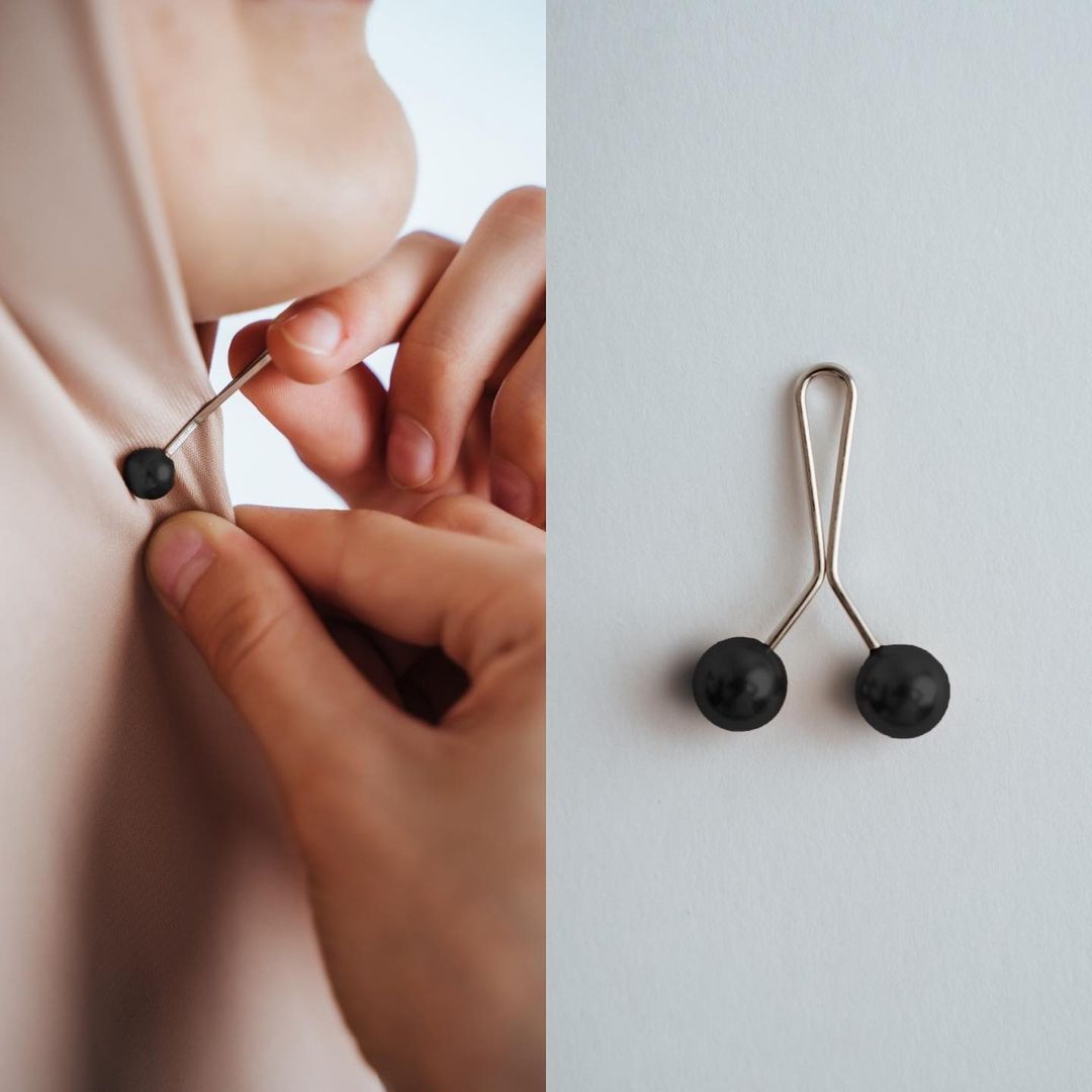 Turkish Hijab Pins - Black & White – Hijab Al Hoor